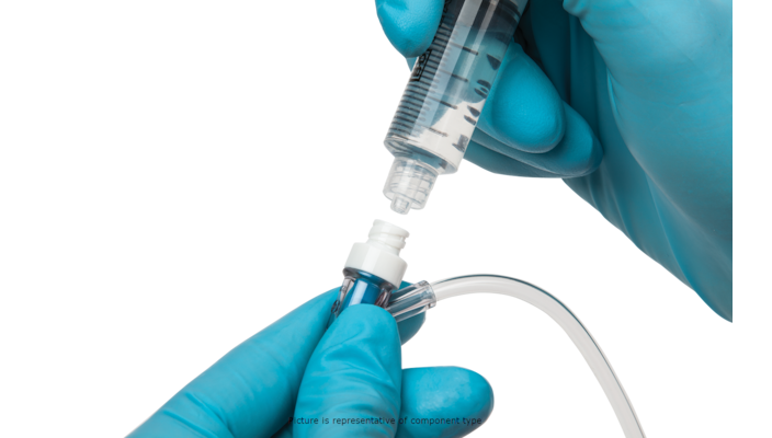 MaxPlus™ extension set, pressure rated, purple striped, 1 MaxPlus™ clear needle-free connector(s ...